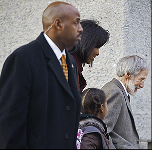 1960 Norman Rockwell. 2009 CNN photo. Ruby Bridges and Sasha Obama.